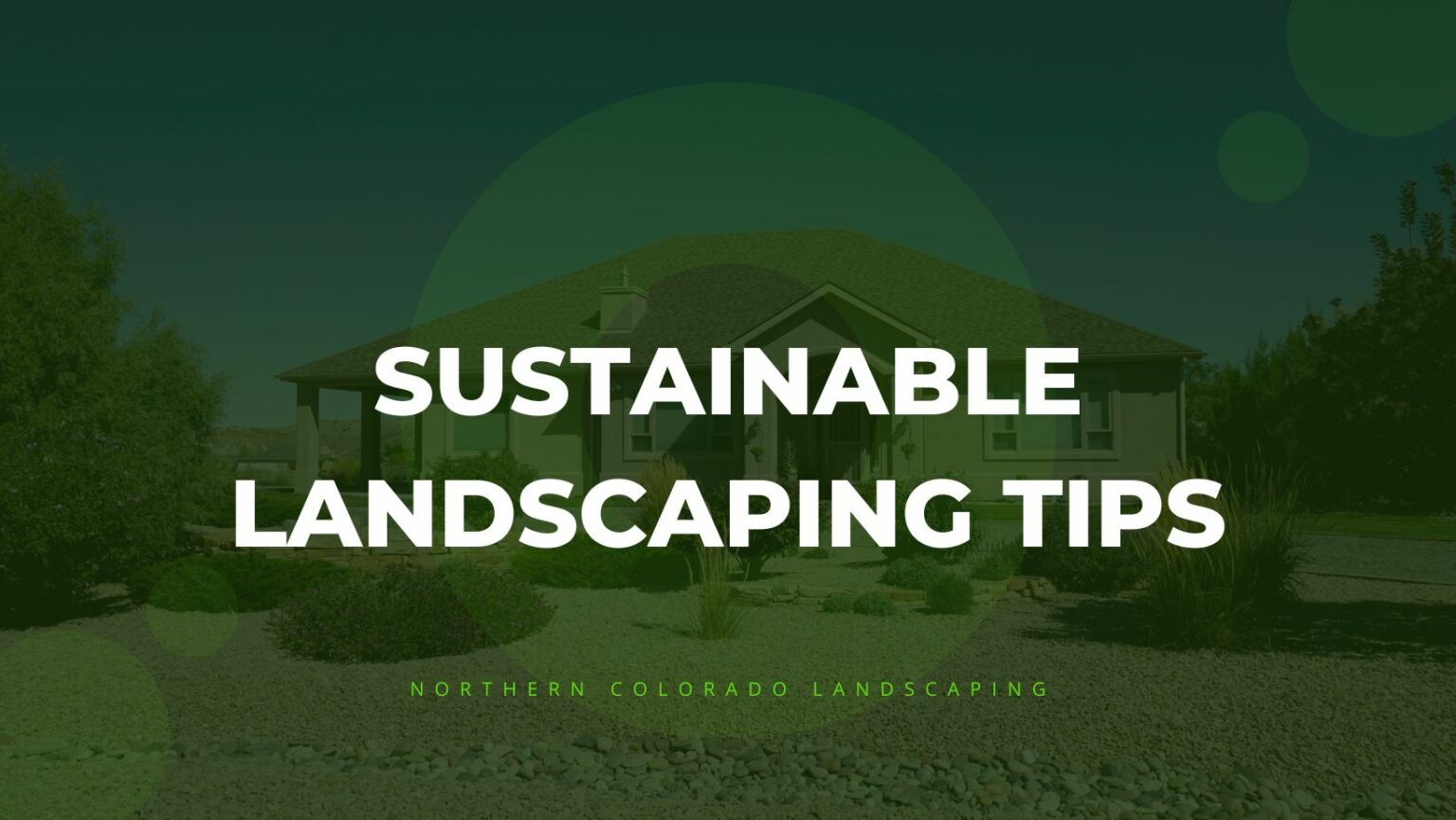 Northern Colorado Sustainable Landscaping Tips - Northern Colorado Landscaping